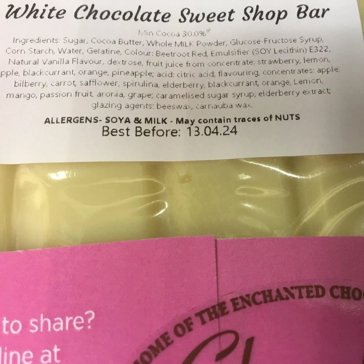 Sweet Shop White Chocolate Bar | Chocolat – Chocolat in Kirkby Lonsdale